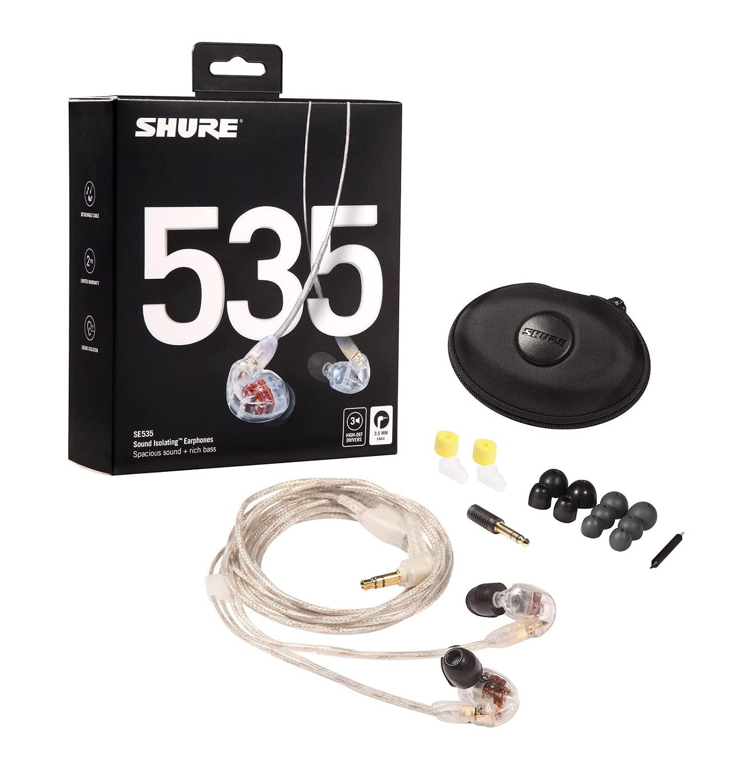 Shure SE535-CL Professional Sound Isolating Earphones True Wireless Adapter (Gen 2) for Sound Isolating Earphones