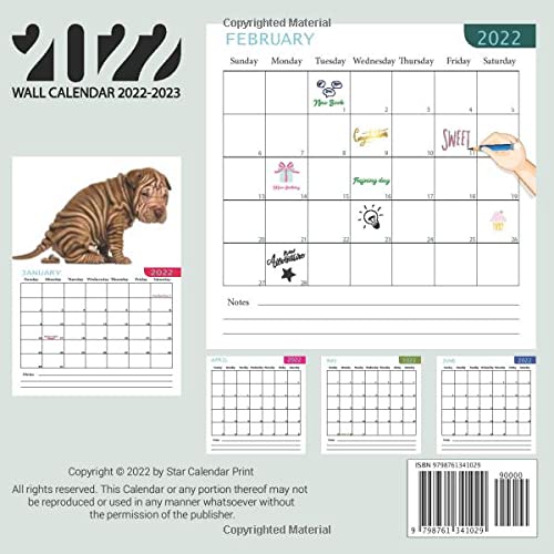 Popping Time Dog 2022 Calendar: Funny Dogs Calendar Gift 2022