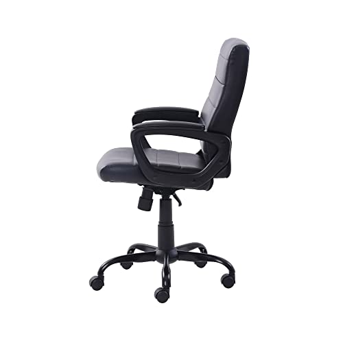 ZLXDP Mid-Back Manager's Office Chair Bonded Leather
