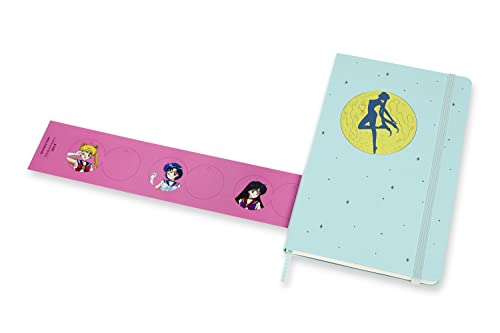 Moleskine Limited Edition Sailor Moon Notebook, Hard Cover, Large (5" x 8.25"), Plain/Blank, Transformation, 240 Pages