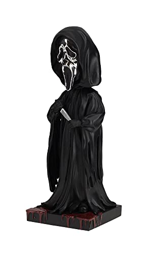Royal Bobbles Ghost Face with Silver Chrome Mask Collectible Bobblehead Statue