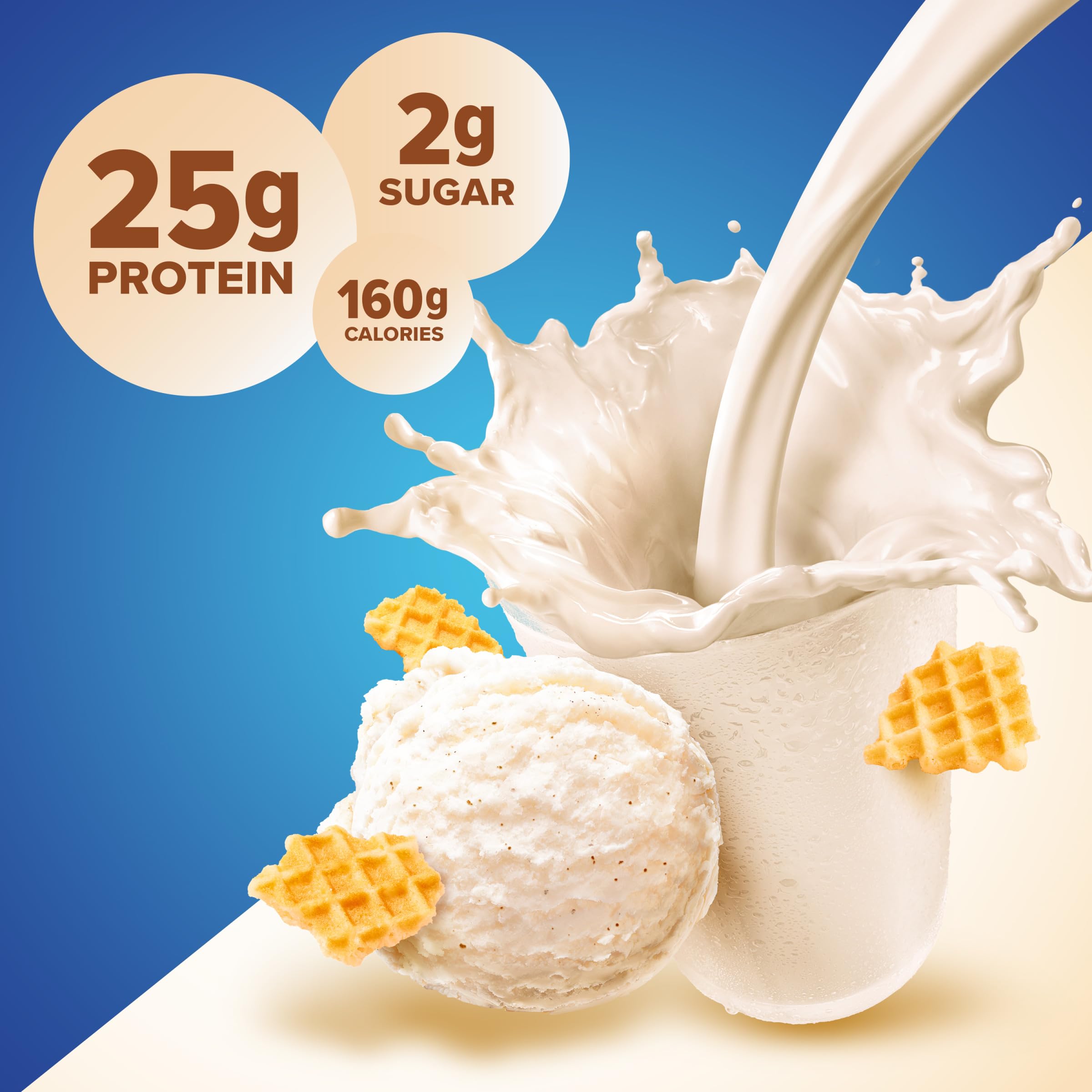 Pure Protein Powder - Whey, High Protein, Low Sugar, Gluten-Free, Vanilla Cream Flavor - 1 lb (Packaging May Vary)