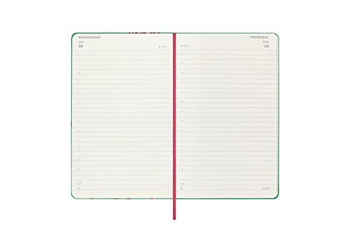 Moleskine Limited Edition Frida Kahlo 12 Month 2023 Daily Planner, Hard Cover, Large (5" x 8.25"), Green