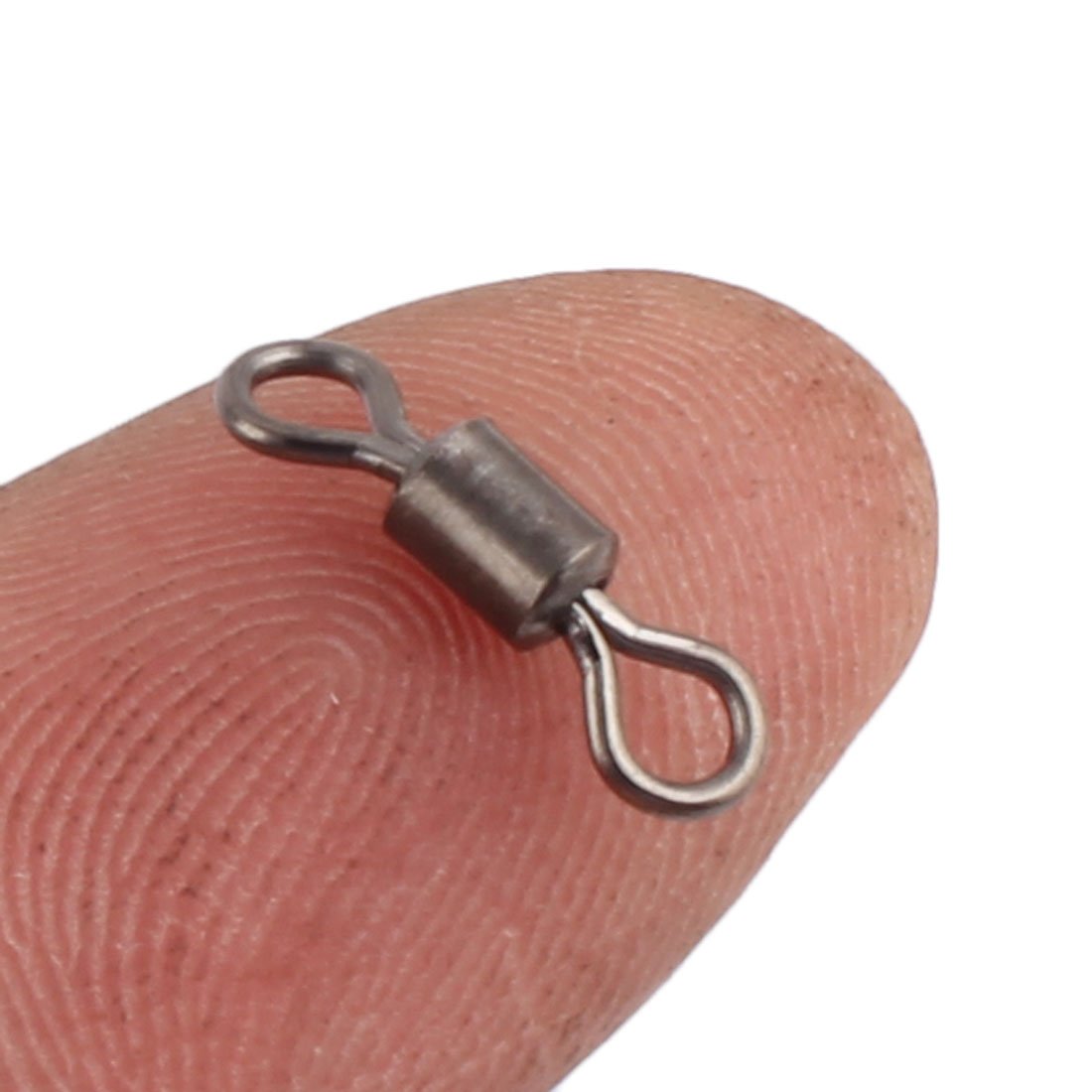 Qtqgoitem Dark Gray Fishing Tackle Accessory 6# Line to Hook Connector Swivels 10 Pcs (Model: 52d 3b5 0d4 981 2ed)