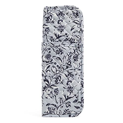 Vera Bradley Women's Cotton Heat Resistant Curling & Flat Iron Holder, Perennials Gray - Recycled Cotton, One Size