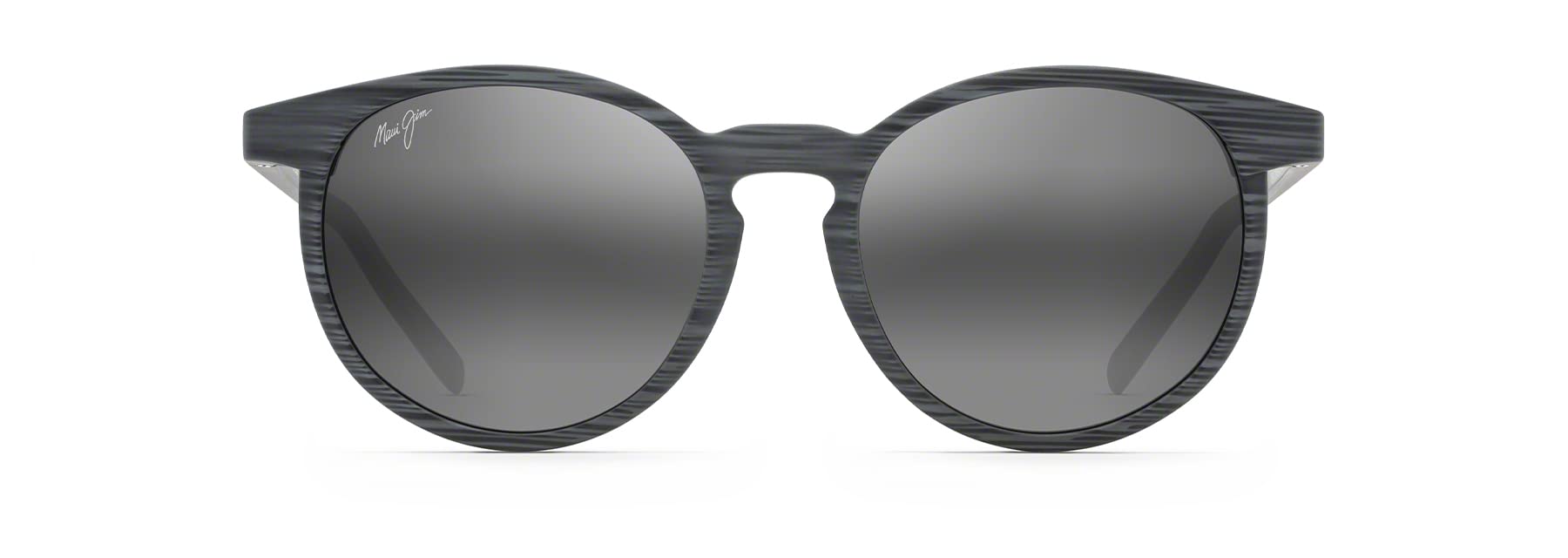 Maui Jim Men's and Women's Kiawe Polarized Classic Sunglasses, Grey Stripe/Neutral Grey, Medium