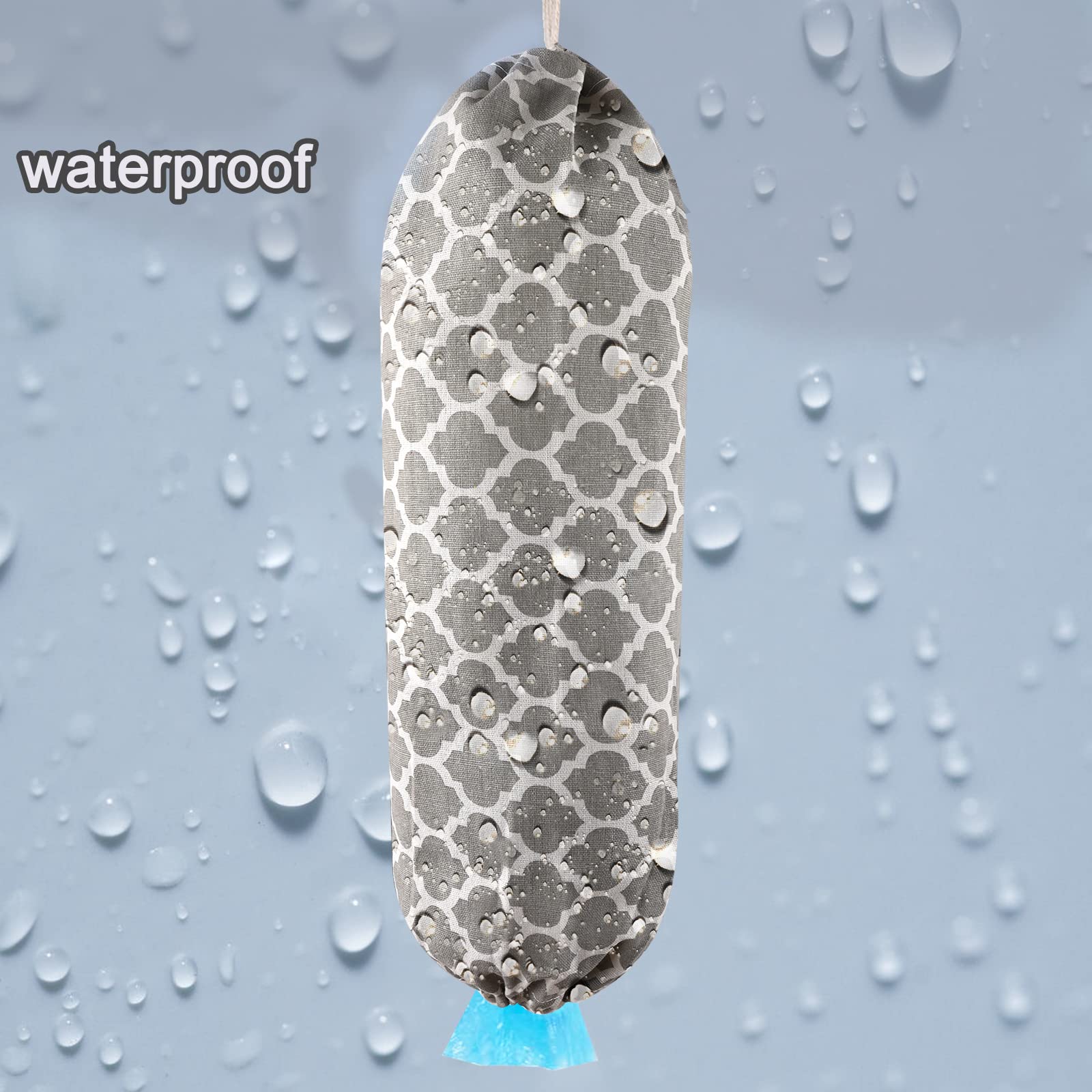 Plastic Bag Holder Wall Mount,Washable Plastic Bag Organizer for Grocery Bag,Trash Bag,Shopping Bags(1PC,GREY)