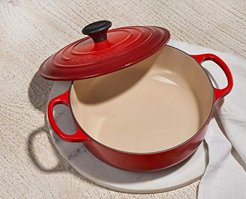 Le Creuset Enameled Cast Iron Signature Sauteuse Oven, 3.5 qt., Cerise