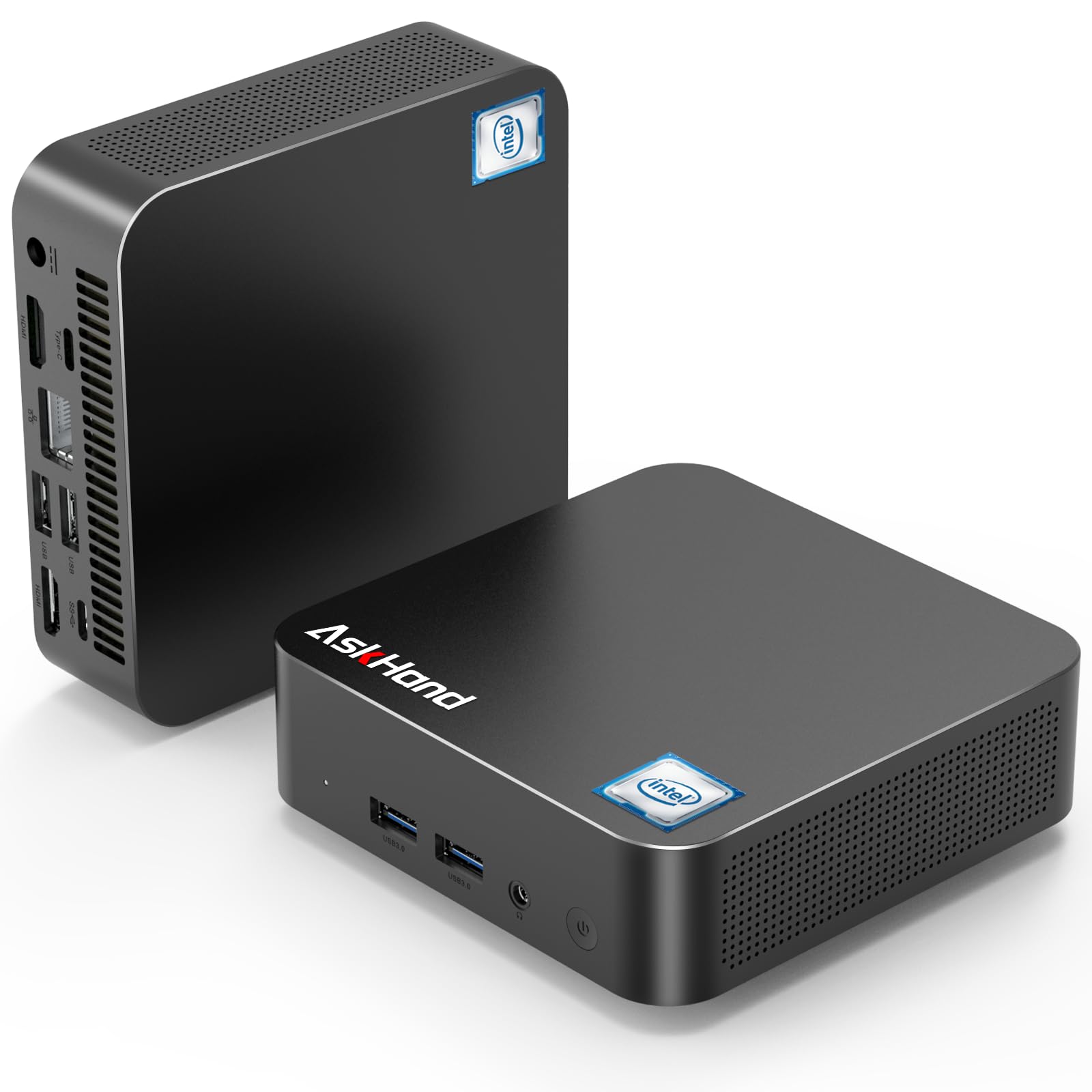 Mini PC N100 Intel N100 (4C/4T, 3.4GHz) 16GB DDR4 RAM 512GB SSD,USB-C*2 Full function/Win11 Pro/ WIFI5/ Bluetooth 5.2/ RJ45/USB*4 / HDMI*2 /Type-c*2 4K@60Hz Triple Display, Power Saving Computer