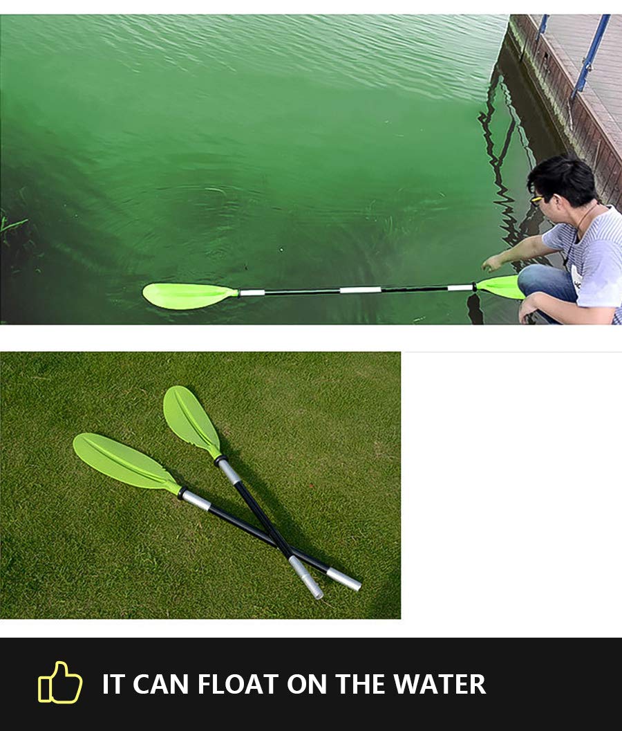 morimoe Kayak Paddles,Aluminum Alloy,Floating,Heavy Duty,Combo,1 Pair,6 Color (White)