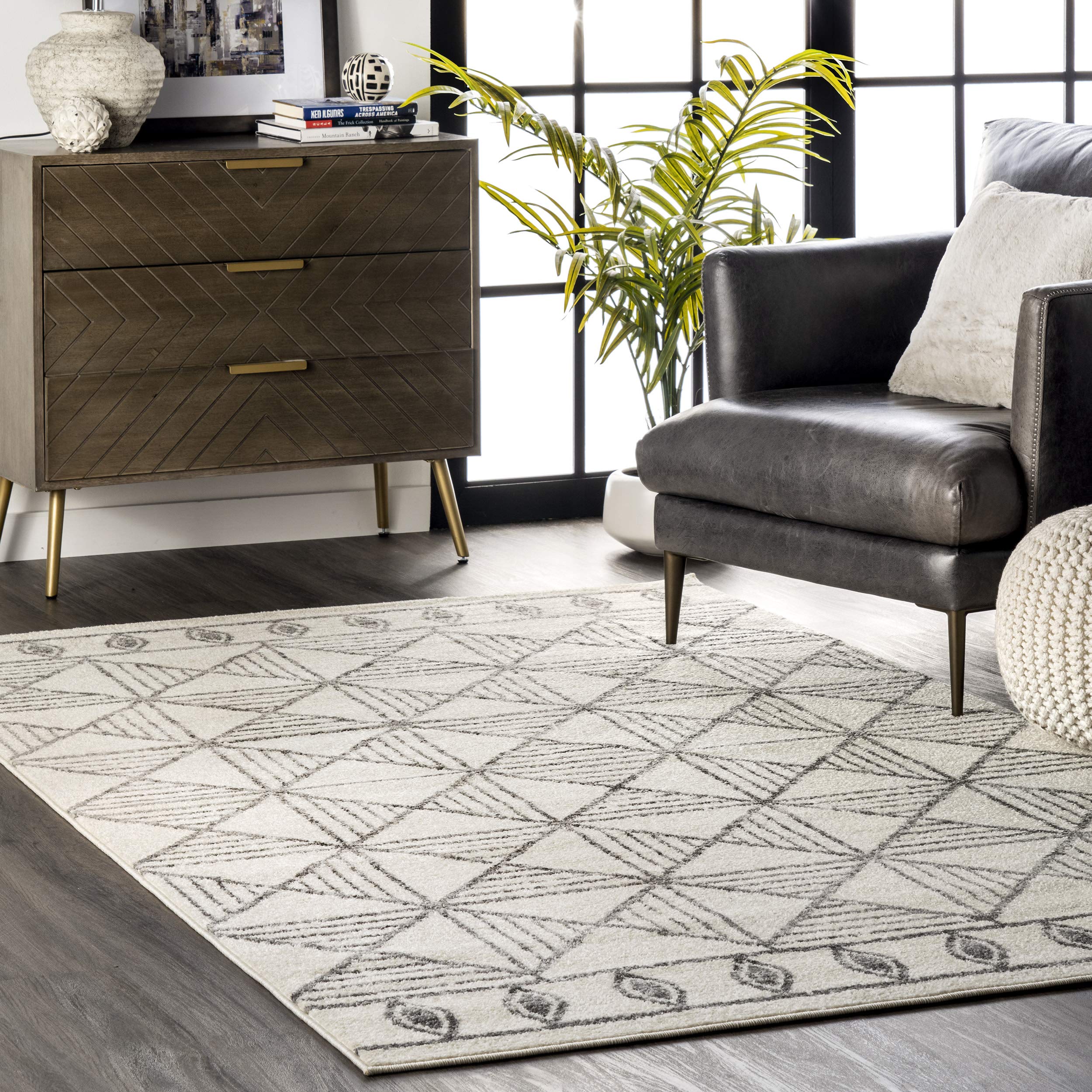 NuLOOM Aria Geometric Tiles Area Rug, 9x12, Off-white