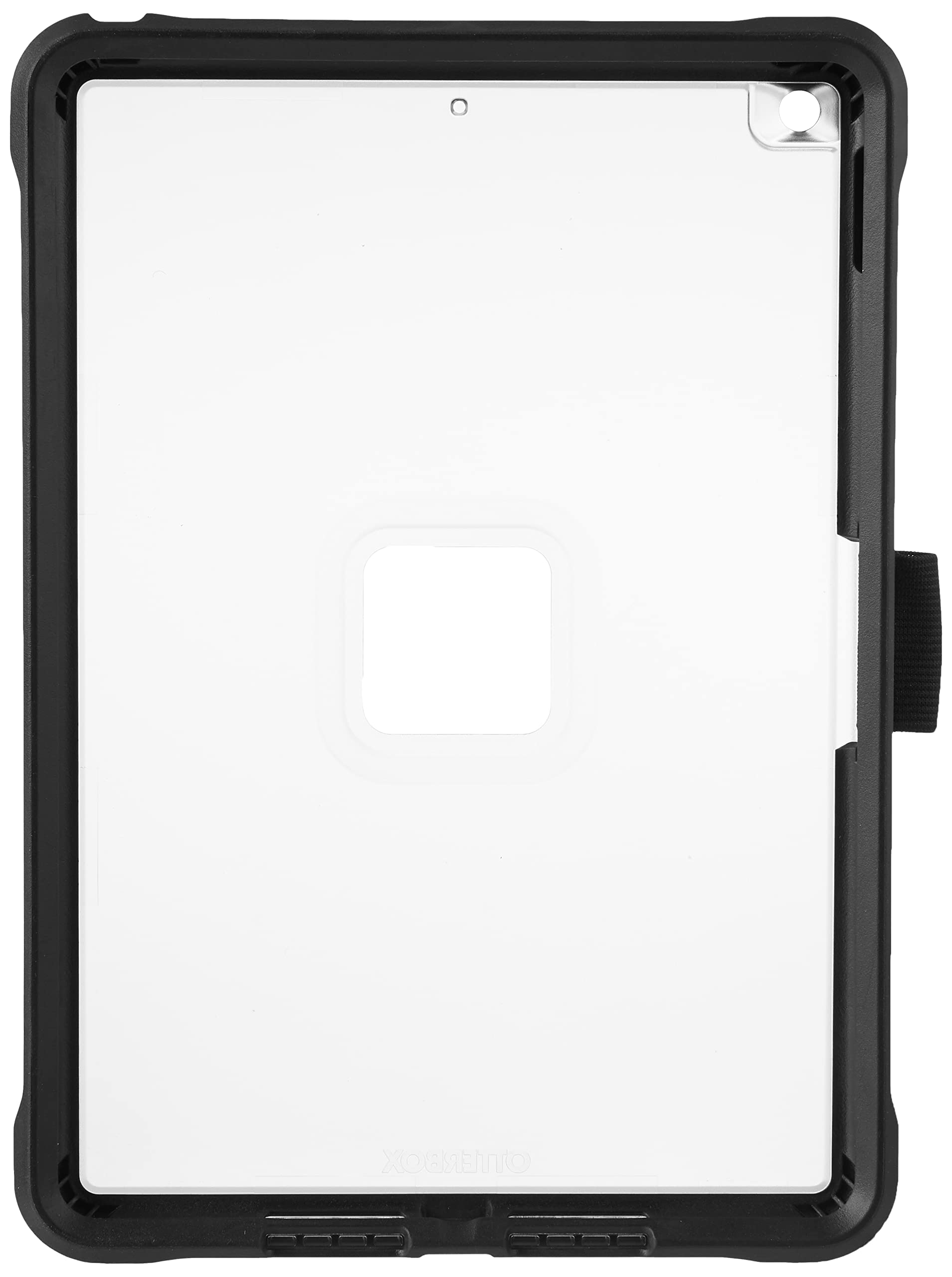 OtterBox UnlimitEd SERIES Case with Kickstand & Hand Strap + Screen Protector for iPad 7th, 8th & 9th Gen (10.2" Display - 2019, 2020 & 2021 version) - Non-retail/Ships in Polybag - Clear/Red