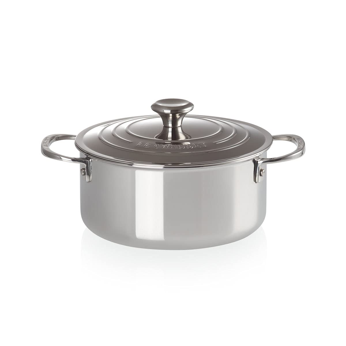Le Creuset Tri-Ply Stainless Steel Shallow Casserole, 5.5 qt.