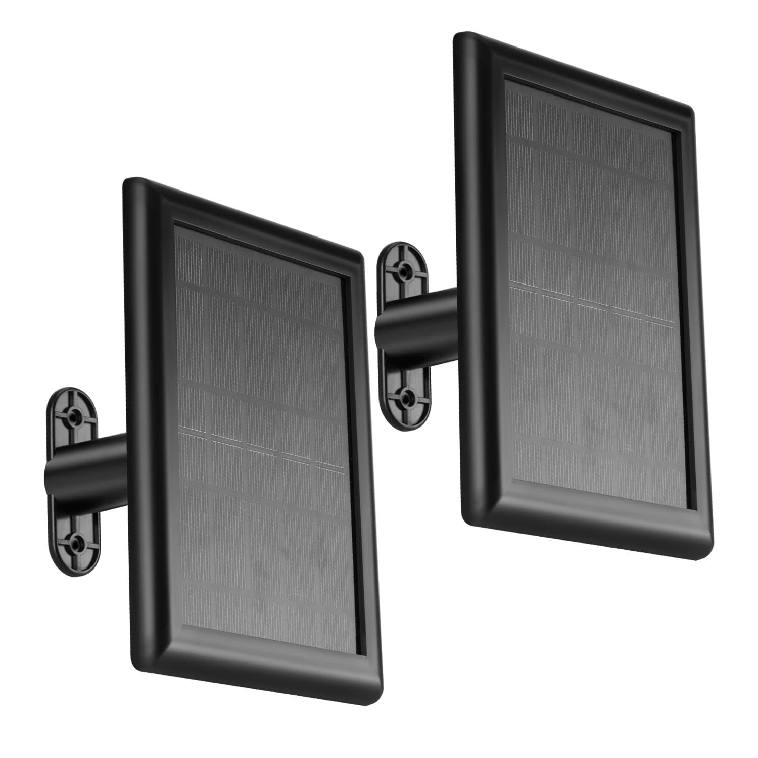 Solar Panel - Compatible with Ring Spotlight Cam Battery, Ring Stick Up Cam Battery, Blink XT/XT2 Outdoor Security Camera &Reolink Argus Pro with Wall Mount Bracket(2-Pack)