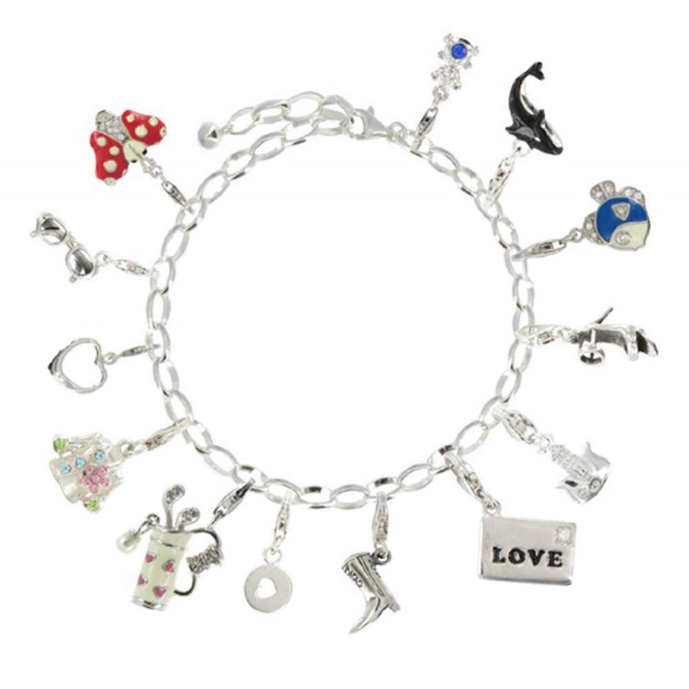 LES POULETTES JEWELS - Sterling Silver Charms Bracelet - Classics - Size 8.5 inch