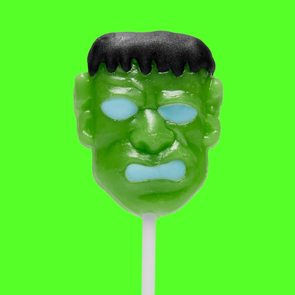 LIDATREE Halloween Lollipop Suckers, Pumpkin Candy , Spooky Candies, Individually Wrapped, Great for Goody Bag Fillers 12 Pack