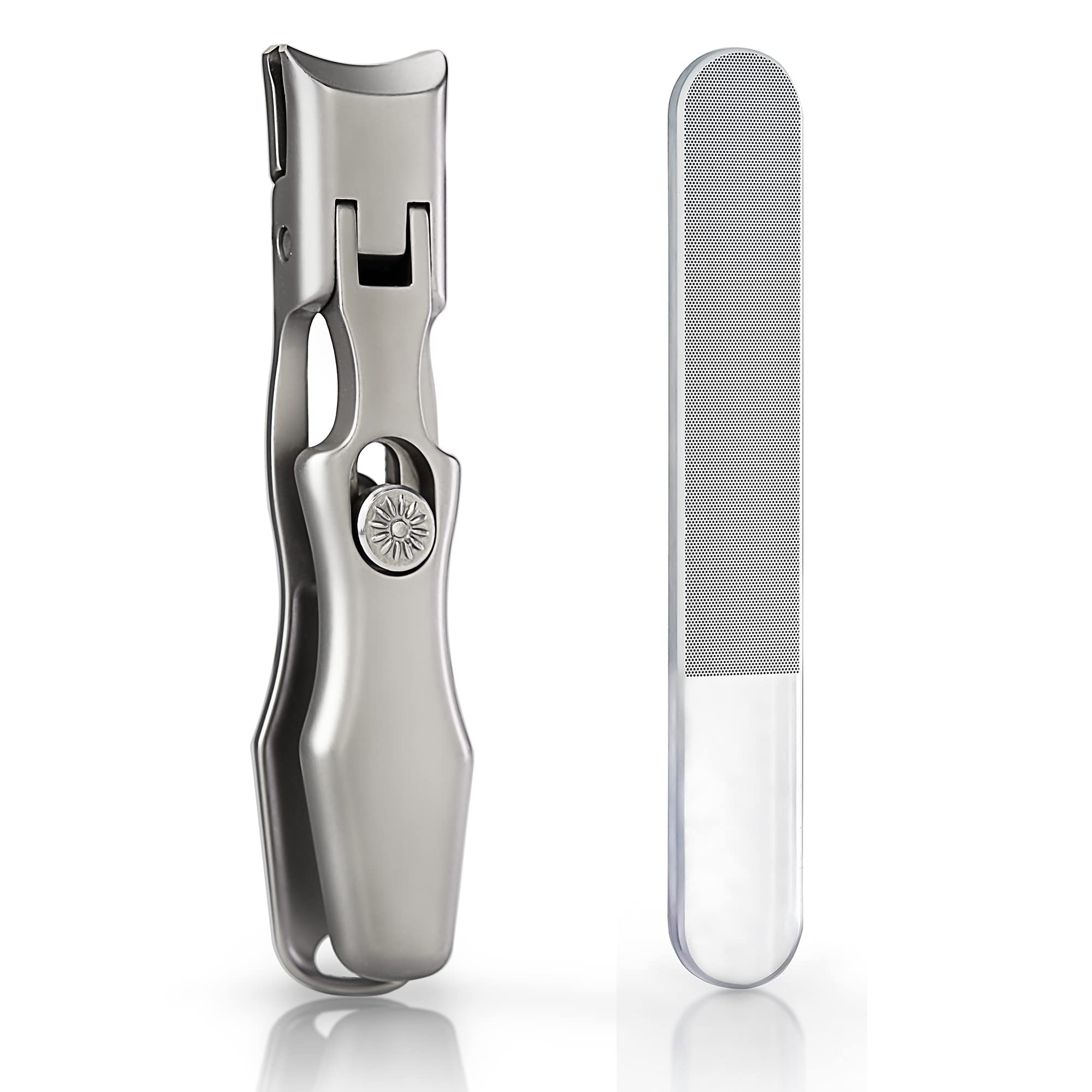 LIJIU® Nail Clipper, Wide Blade Large Nail Cutter, Titanium Plated, Extra Sharp & Heavy Duty Toenail Clippers for Thick Nails or Tough Fingernail & Ingrown Toenail. Suitable for Men, Women.… (Large 1)
