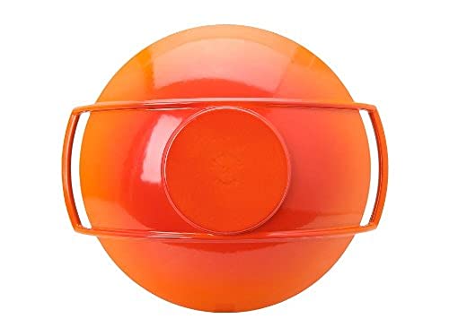 Le Creuset Enameled Cast-Iron 14-1/4-Inch Wok with Glass Lid, Flame