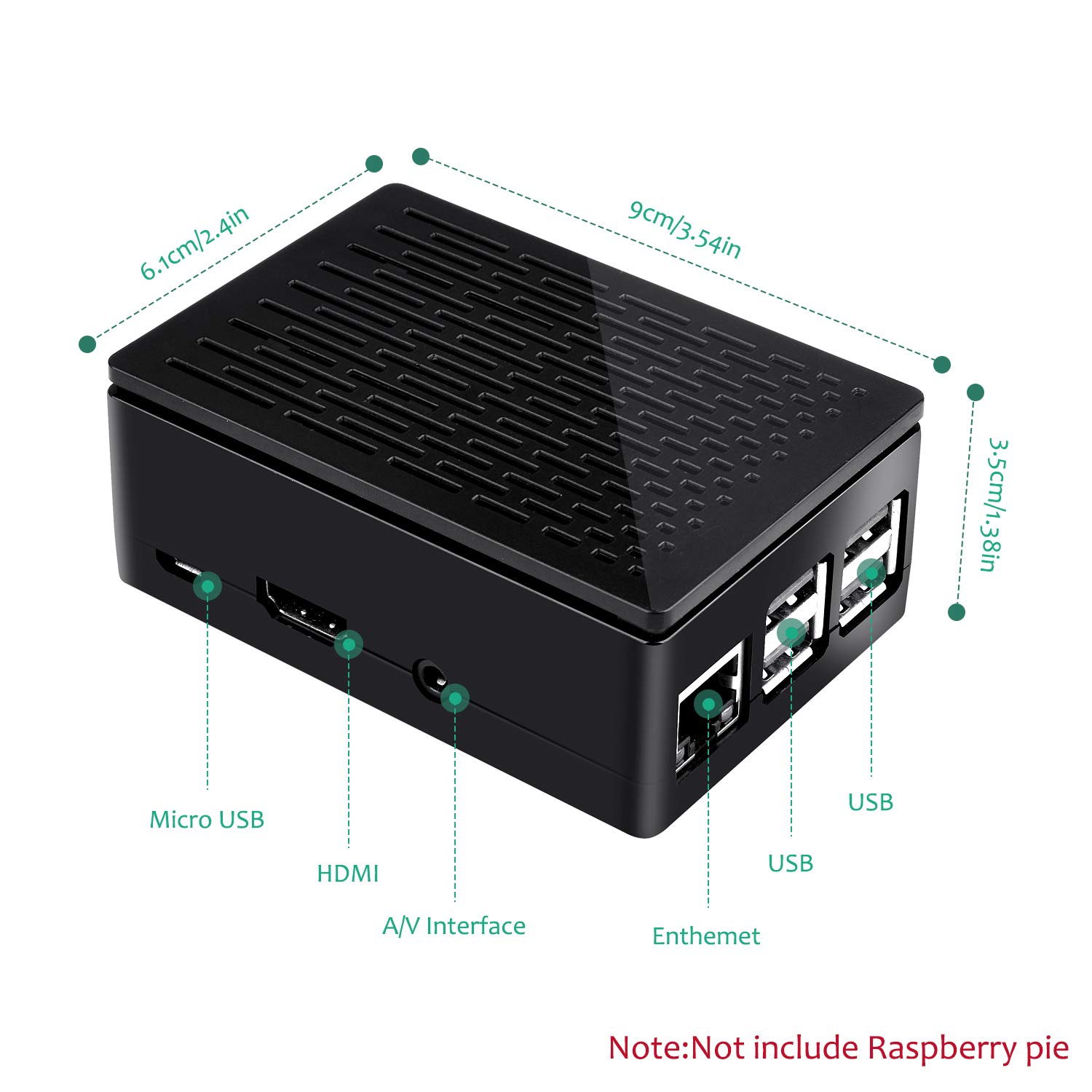 kuman Raspberry Pi 3 B+ 3.5 Inch Touch Screen with Case, 320x480 Pixel Monitor TFT LCD Game Display [Support Raspbian, Ubuntu, RetroPie, Kali]