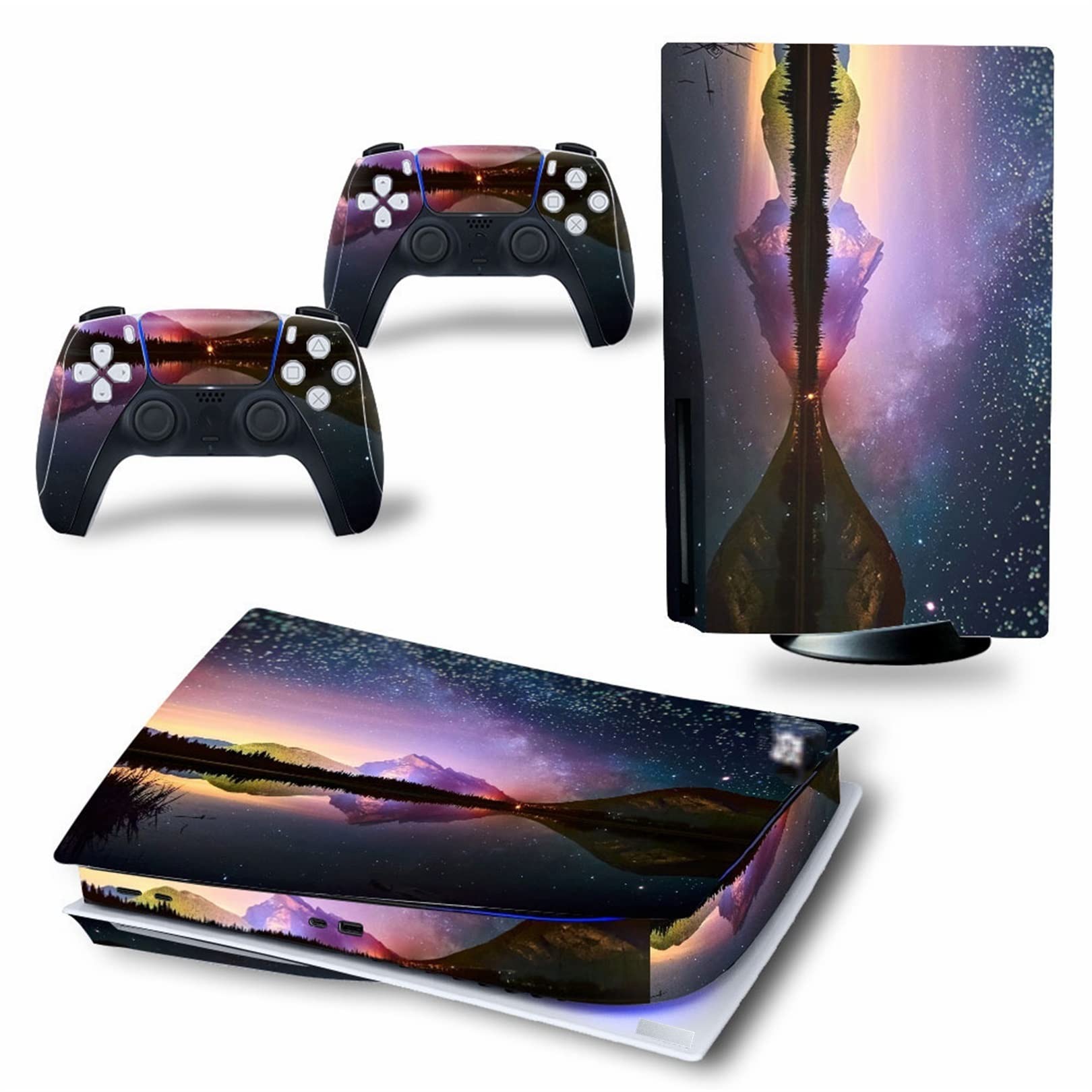 Top factory BUCEN for PS5 Skin Disc Edition & Digital Edition Console and Controller Vinyl Cover Skins Wraps Scratch Resistant, Compatible with for PS5 848594 Anti Scratch (Size : Disc Version)