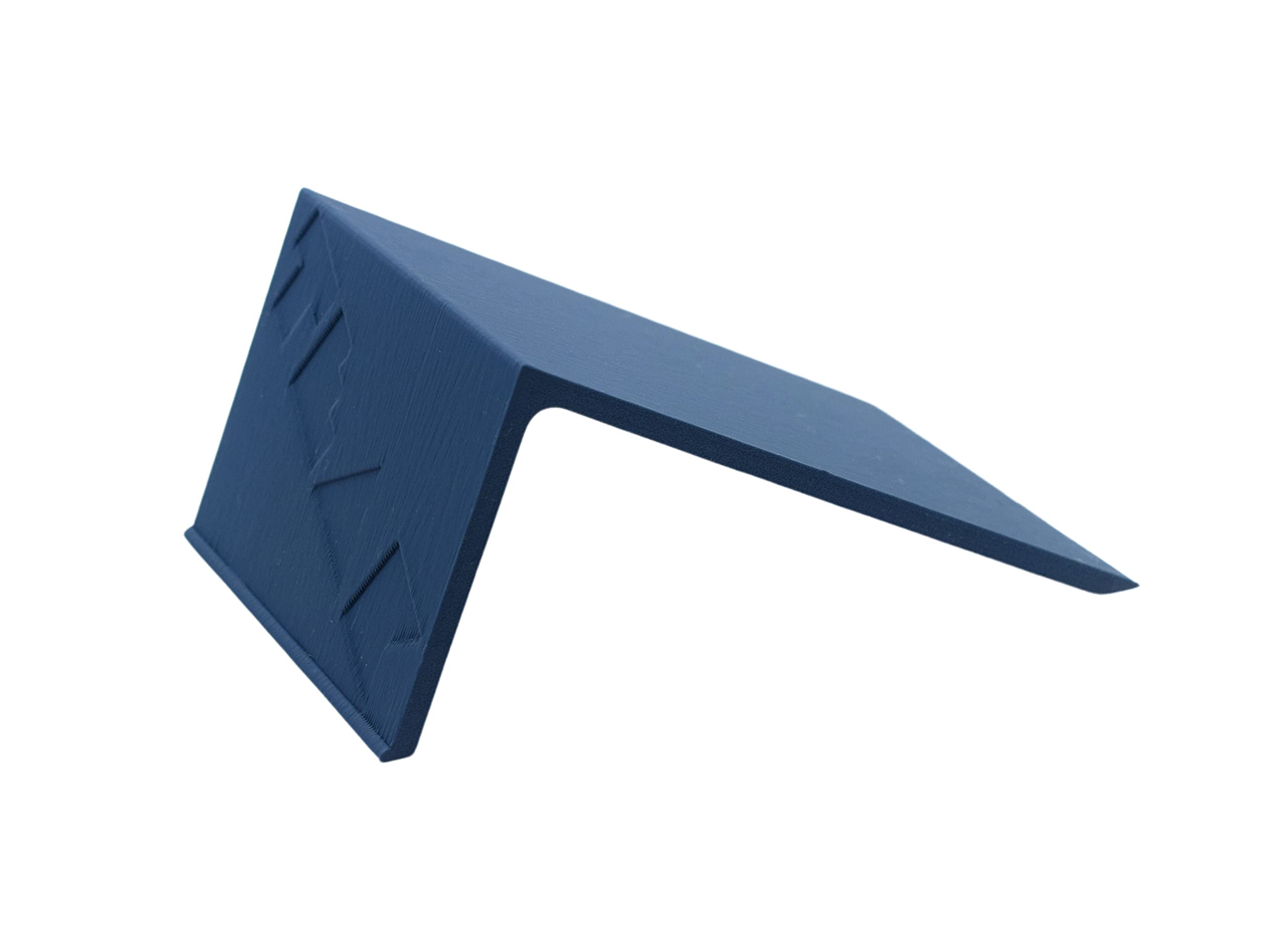 Teak Tuning Fingerboard Poly Mid-Rise Kicker Ramp - 5" Long, 3" Wide, 2" Tall - Fingerboard Obstacle in Blue Steel Colorway
