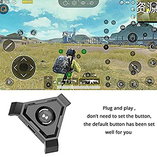 RUIYUYUZ Bluetooth 4.1 Keyboard Mouse Converter,Mobile Gamepad Android PUBG Controller Keyboard Gaming Mouse Converter for iOS Ipad to PC