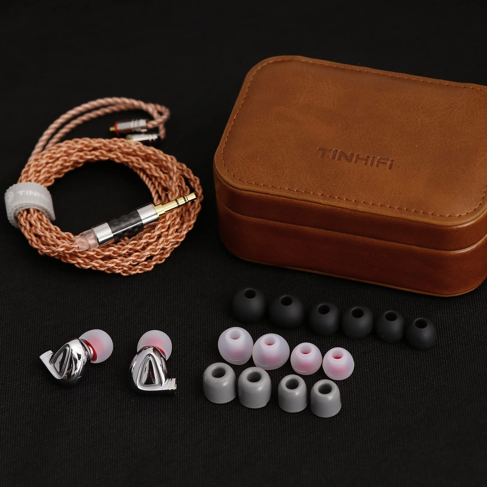 Linsoul TINHIFI P1 Plus 10mm Planar-Diaphragm Driver HiFi in-Ear Earphones with Detachable OFC MMCX Cable for Audiophiles Musicians