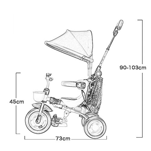 WYFDP Stylish and Practical Bicycles, Children's Tricycles, Children's Trolleys, Lightweight Folding Simple Trolleys