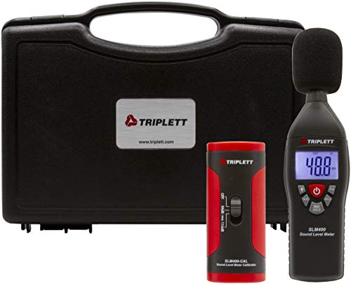 Triplett SLM400-KIT Decibel Sound Level Meter with Calibrator, 35 to 130dB