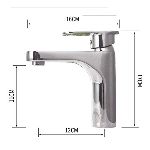 ShiSyan Y-LKUN Basin Faucet Copper Hot and Cold Wash Basin Faucet Household Bathroom Wash Faucet Beautiful Practical