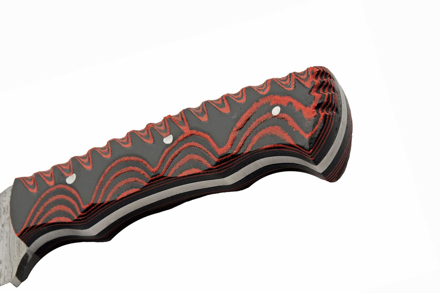 Magma Damascus Steel Blade Micarta Handle 9.5 inch Edc Hunting Knife