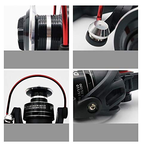 LLJPYX7L Spinning Fishing Reel with 10BB Rust-Proof Bearing, Large-Capacity Spinning Fishing Reel, 5.0:1 Gear Ratio, Left/Right Rocker arm Interchangeable (Size : 6000)