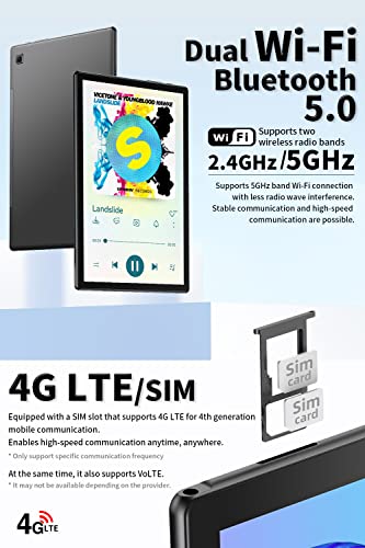 Tablet Android 11 128GB Tablets, TECLAST M40S 10 inch Android 5G Dual WiFi Gaming Tablet, 4GB RAM 1TB Expand Tablet, 8-Core Tablets with 1920x1200 FHD, 2.4G+5G Wi-Fi, GPS, Bluetooth, 6000mAh Tablet PC