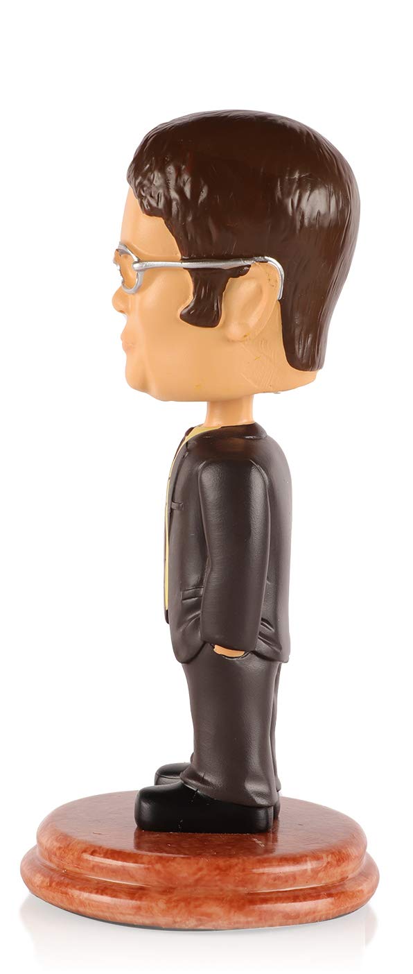 Madanar Dwight Schrute Bobblehead Resin Collectible Desk Decor Figure from The Office TV Show Merchandise