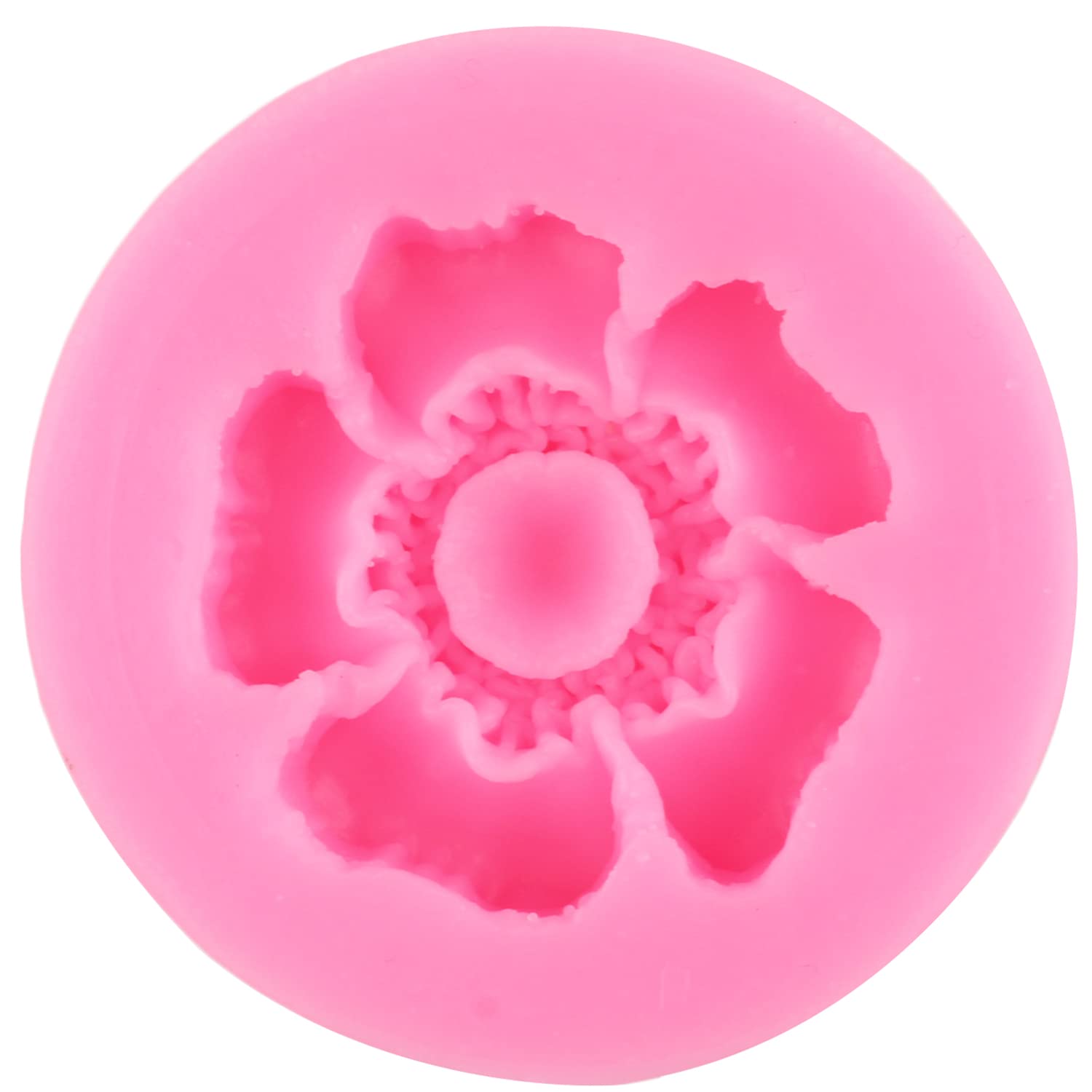 RFGHAC Chrysanthemum Flower Silicone Molds Sunflower Fondant Molds Cherry Blossoms Plum Blossoms Molds For Cake Decorating Cupcake Topper Candy Chocolate Gum Paste Set Of 8