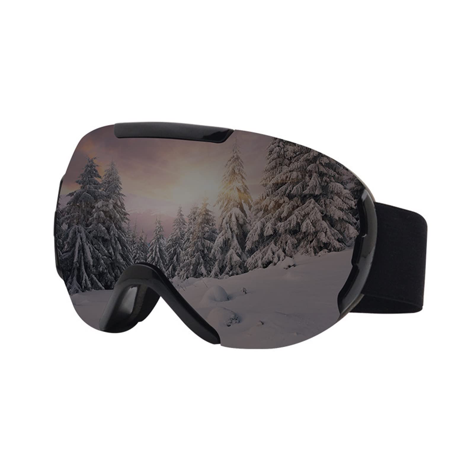 Quality Durable High Clear PC Electroplated Lenses Anti Fog Windproof Unisex Designer Ski Goggle For Climbing Skiing