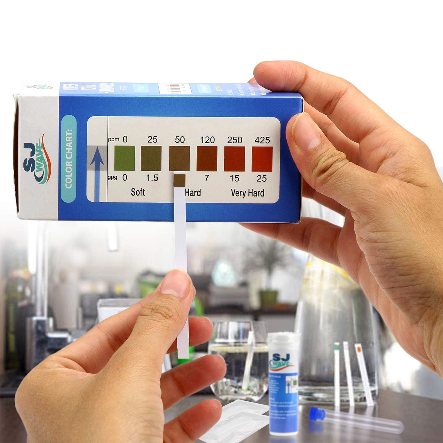 Water Hardness Test Strips | Fast and Accurate Water Quality Testing Kit for Water Softener, Swimming Pool, Fish Tank, Spa Kit and etc |150 Strips for 150 Hard Water Tests. 0-425 ppm and 0-25 gpg