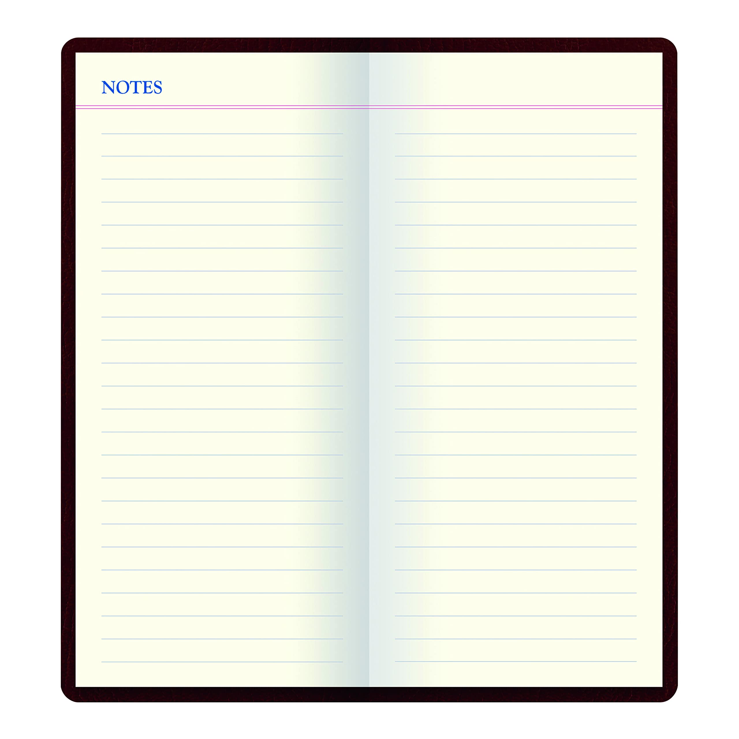 Letts Note Origins Collection Slim Pocket Size Notebook with Gold Pen, Ruled, 240 Pages, Cream Paper, 5.75" x 2.75", Chocolate (B090013)