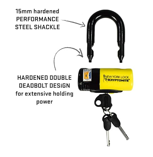 Kryptonite New York Fahgettaboudit Chain 1415 & New York Disc Lock (Weight 15.25 lbs)