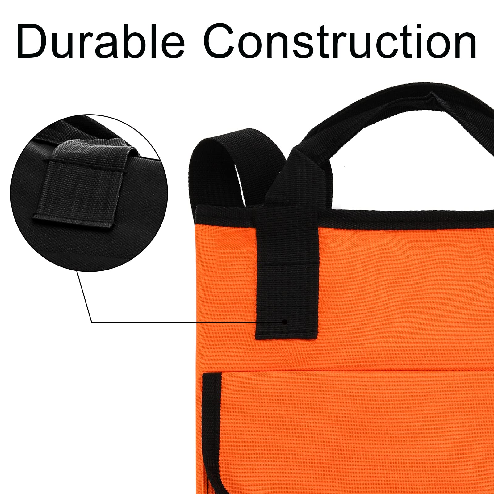 SOUJOY 2 Pack Drum Stick Bag, Drumstick Storage Case with Anti-Falling Pocket, Large Capacity Hanging Portable Mallet Case for Drumsticks Brushes Mallets up to 12 Pairs