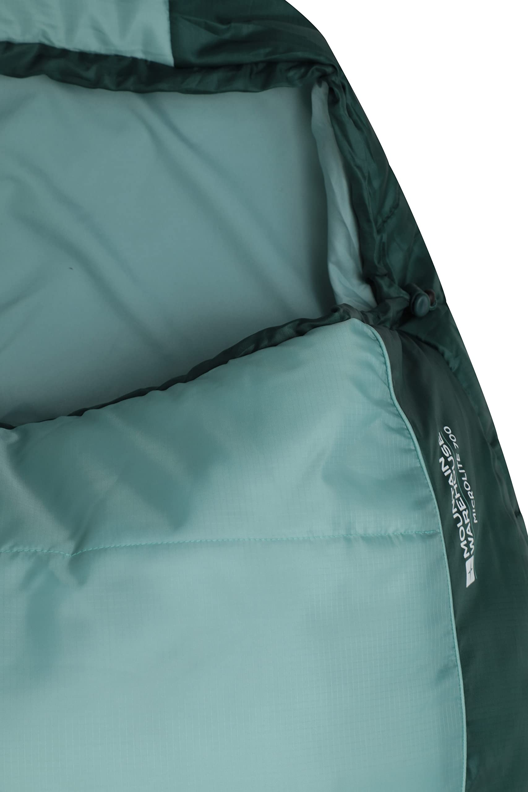 Mountain Warehouse Microlite Double Layer Sleeping Bag - Two-Way Zip Dark Teal Left Handed Zip - Regular Length
