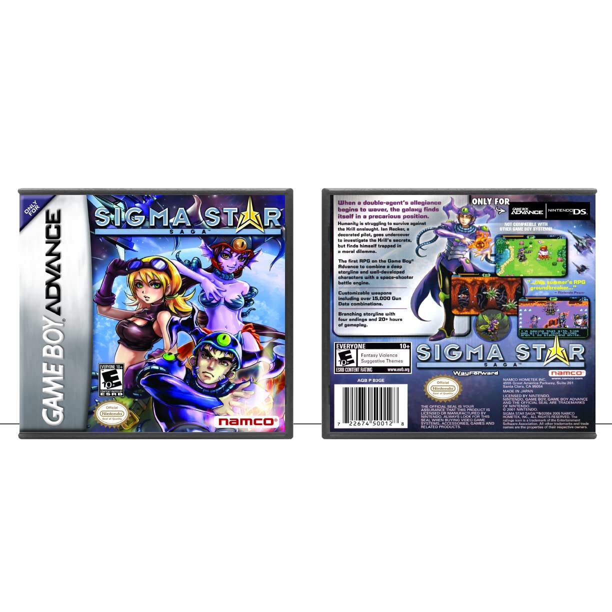 Sigma Star Saga | (GBA) Game Boy Advance - Game Case Only - No Game