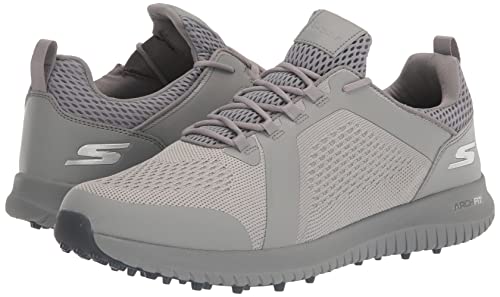 Skechers Men's Max Rover 2 Arch Relaxed Fit Spikeless Golf Shoe Sneaker, Gray, 11.5