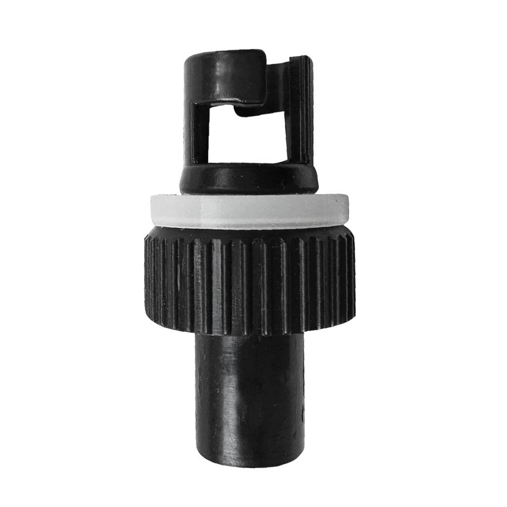 MonkeyJack 2pcs Air Pump Hose Valve Adapter for Kayak Inflatable Boat/Raft in Black