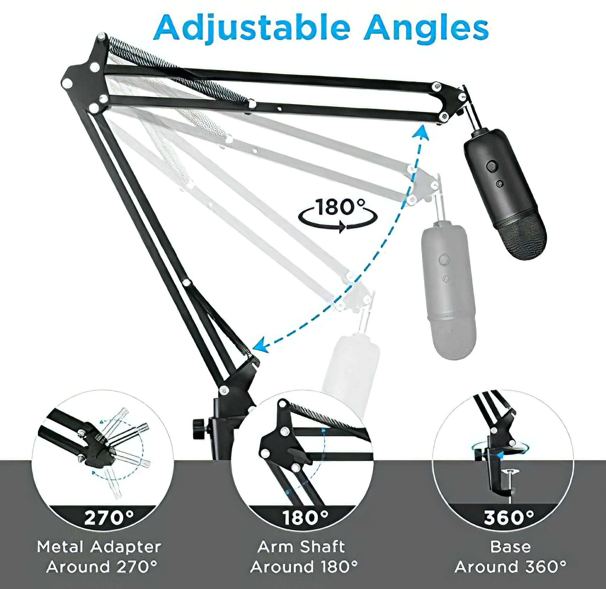 MU077 Heavy Duty Microphone Stand