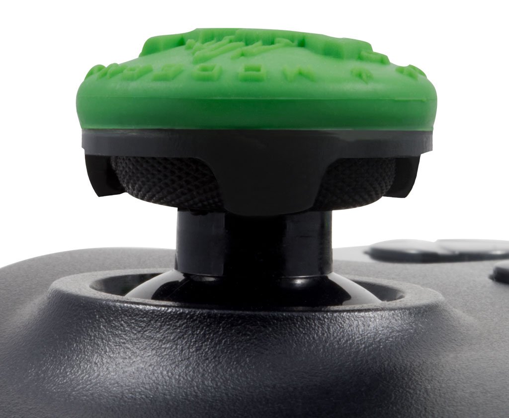 KontrolFreek FPS Freek Call of Duty Modern Warfare for Xbox One Controller | Performance Thumbsticks | 1 Low-Rise Convex, 1 High-Rise Concave | Green