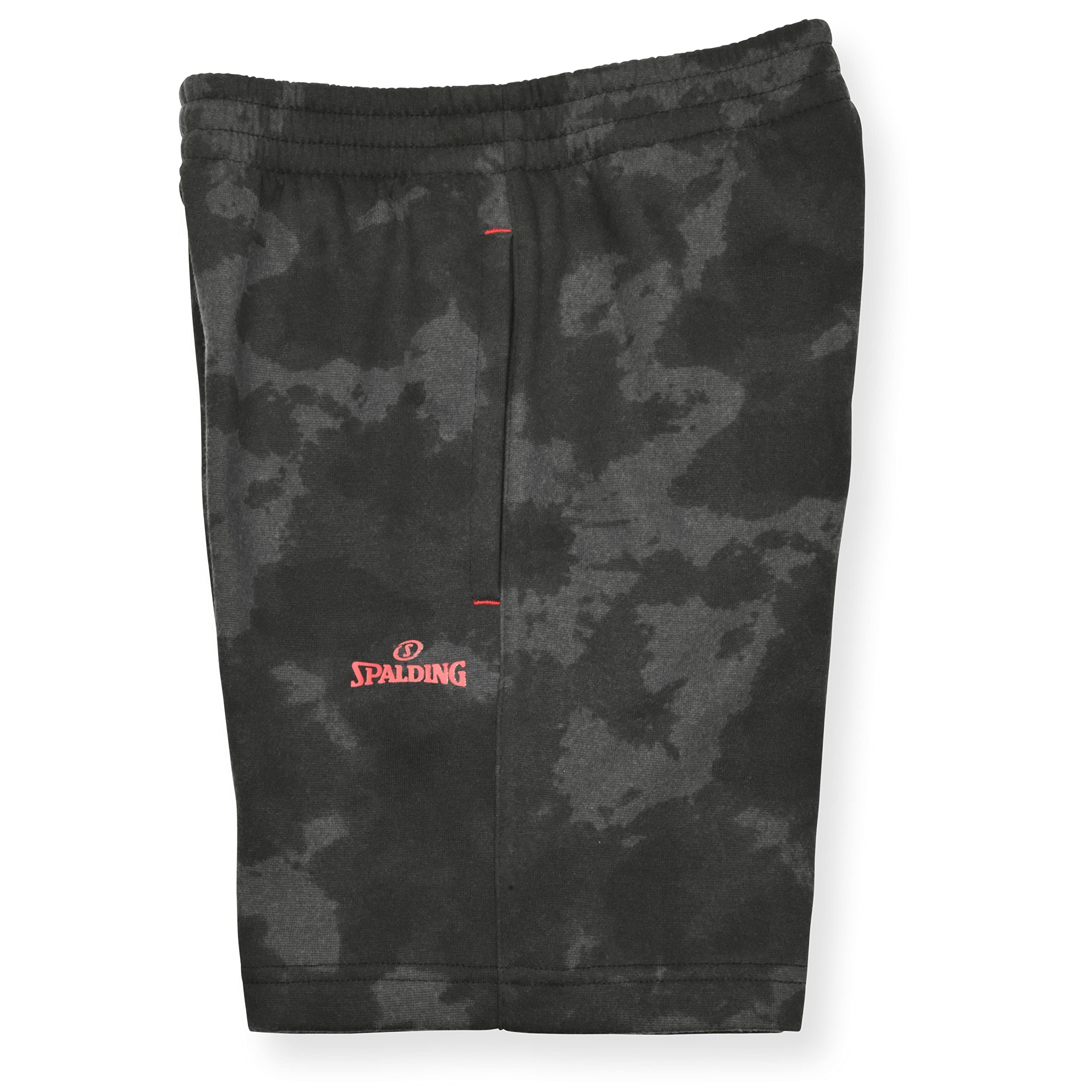 Spalding Boys Cloud Wash Fleece Hoodie and Short Set, Black, 14/16