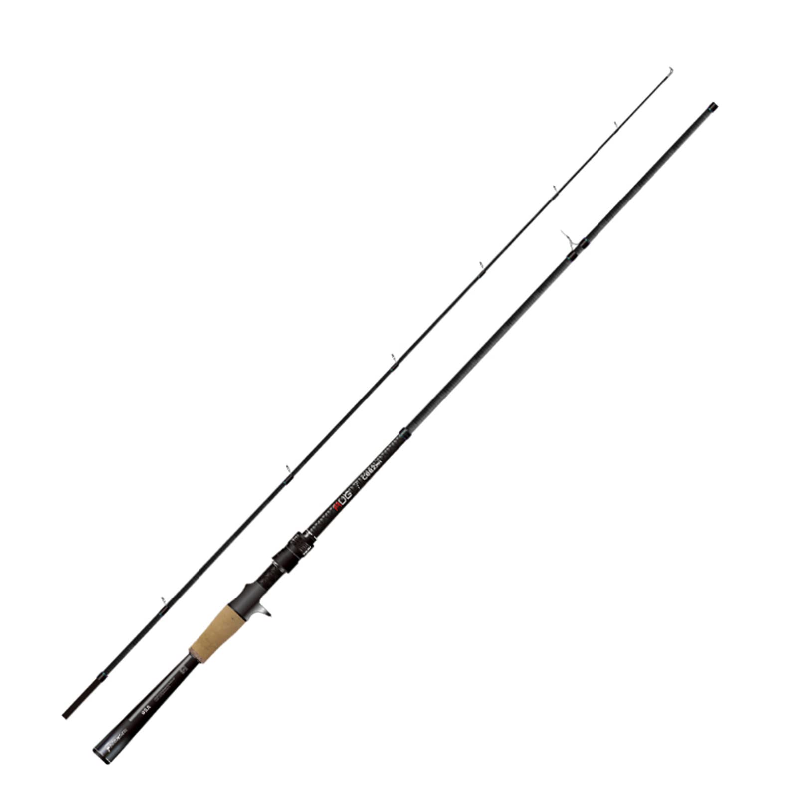 Taigek Baitcasting Fishing Rod Casting Carbon Fiber Fuji O Ring Guides Medium Power Moderate-Fast Action Two Piece Split Casting Rods for Bass Fishing