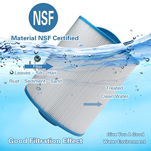 ROLFILLT PAS50SV-F2M Replaces Artesian Spa Filter,Compatible with Unicel 6CH-502, Filbur FC-0311,PAS502SV, PAS502SV-M, PAS50, Master Deluxe M60506, Excel XLS-604 Hot Tub Filter. 2 Pack