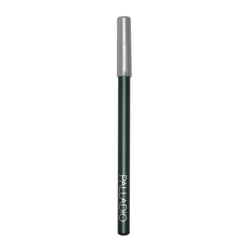 Palladio Wooden Eyeliner Pencil, Thin Pencil Shape, Easy Application, Firm yet Smooth Formula, Perfectly Outlined Eyes, Contour and Line, Long Lasting, Rich Pigment, Dark Green